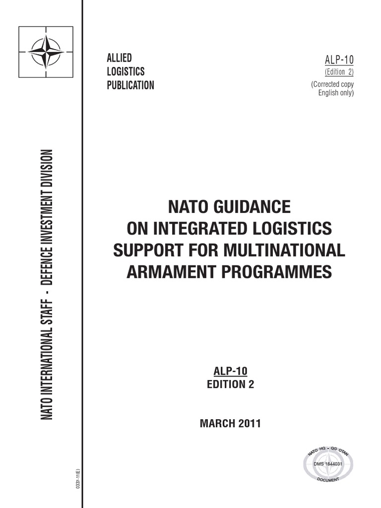NATO Guidance on Logistics Support | PDF | Product Lifecycle | Life ...