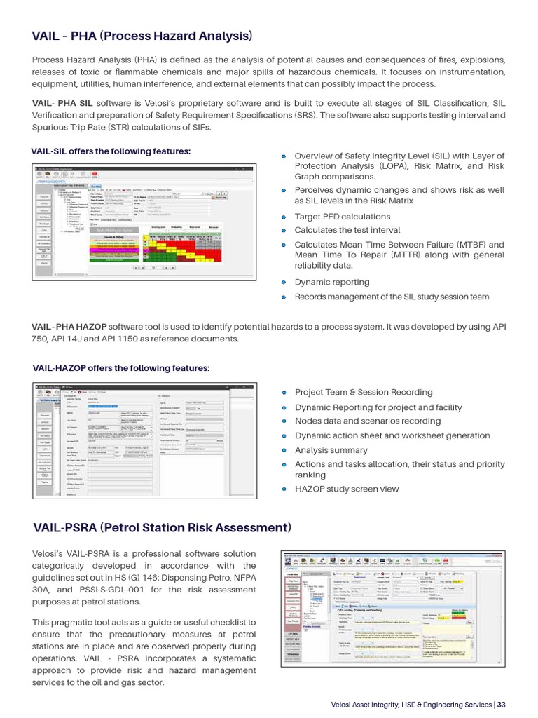 VAIL - PHA (Process Hazard Analysis) | PDF | Risk | Systems Engineering