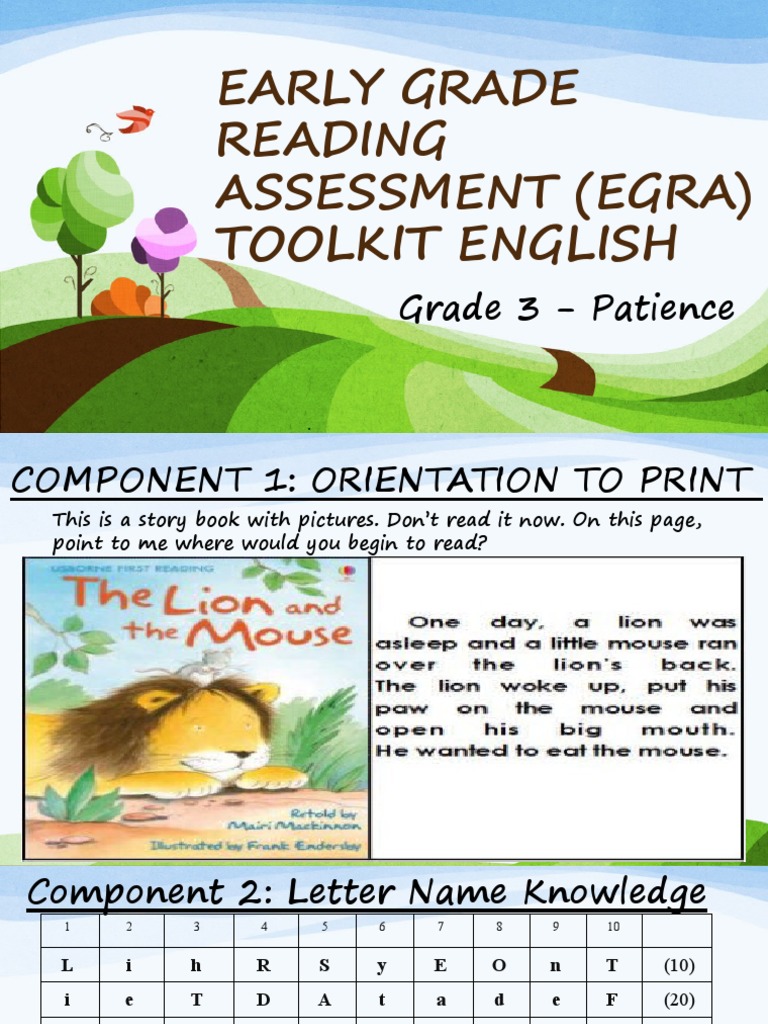 EGRA Toolkit for Grade 3 Reading | PDF