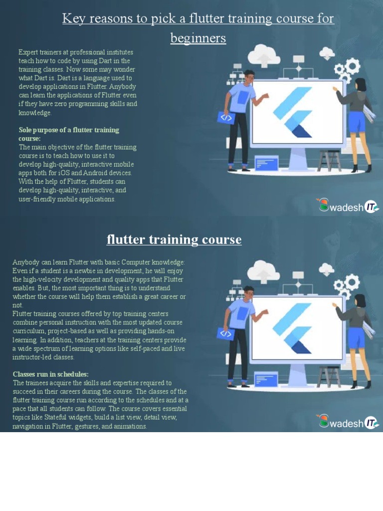 Flutter Training Course.9700958.Powerpoint | PDF | Business | Computers