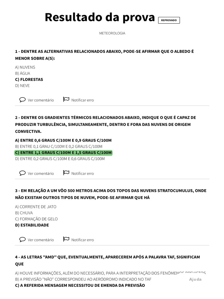 Meteorologia 1010 | PDF | Ferimento | Nuvem