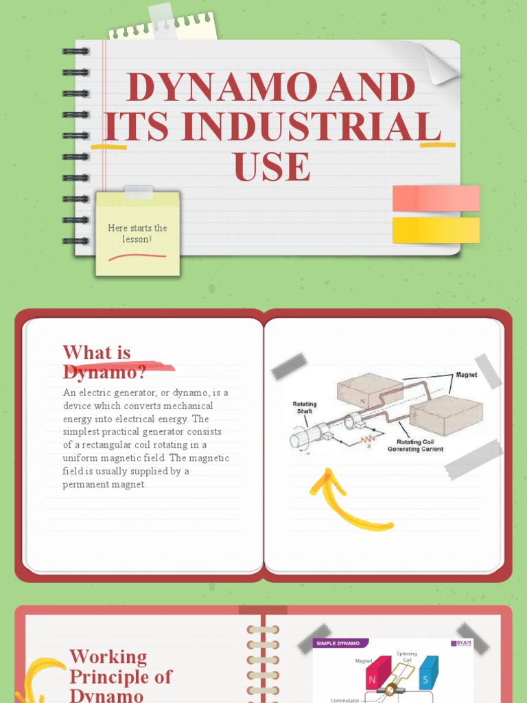 Dynamo: Industrial Applications | PDF | Electric Generator | Power ...