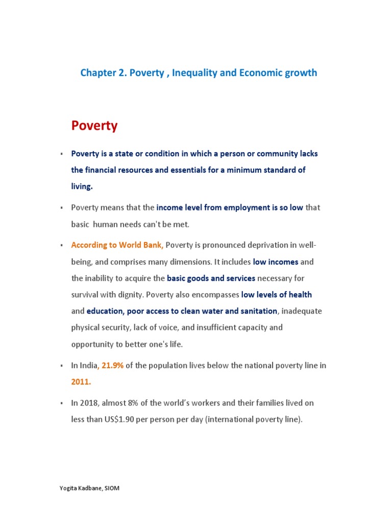 Poverty and Inequality in India Analysis | PDF | Poverty | Poverty ...