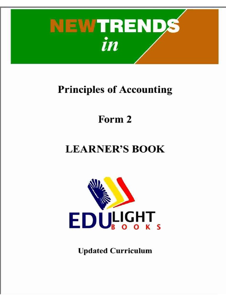ZJC Principles of Accounting Book 2 (New Trends) | PDF