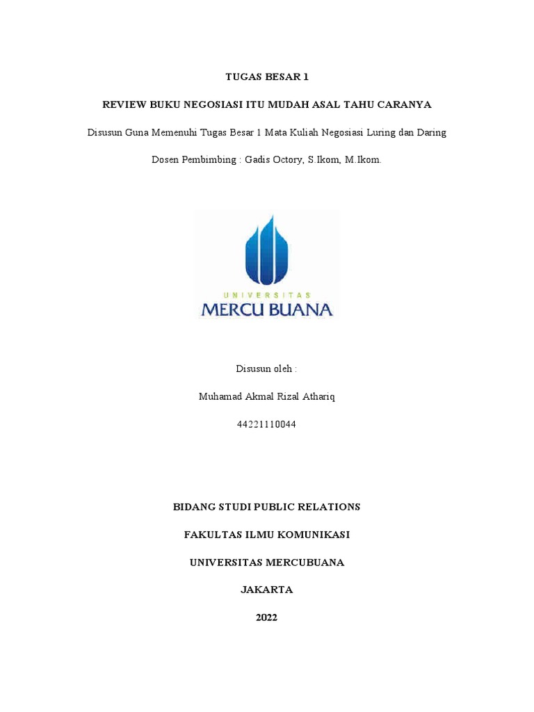 Taktik dan Prinsip Negosiasi Efektif | PDF | Bisnis | Hukum