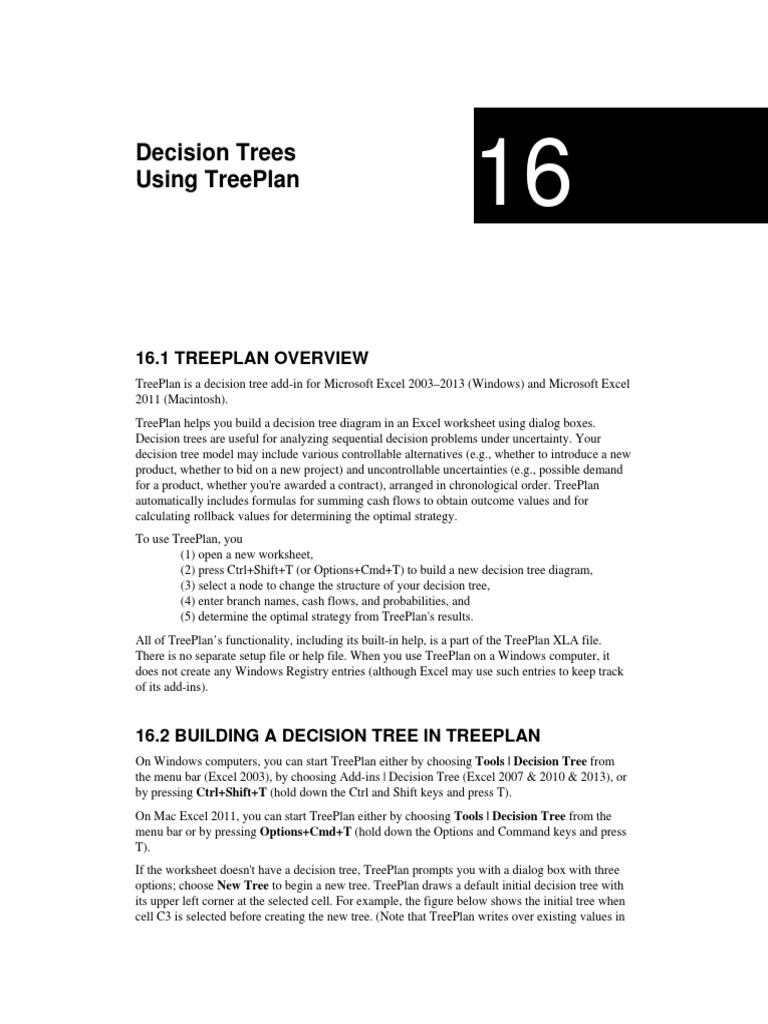 2 - TreePlan 182 Guide | PDF | Microsoft Excel | Utility