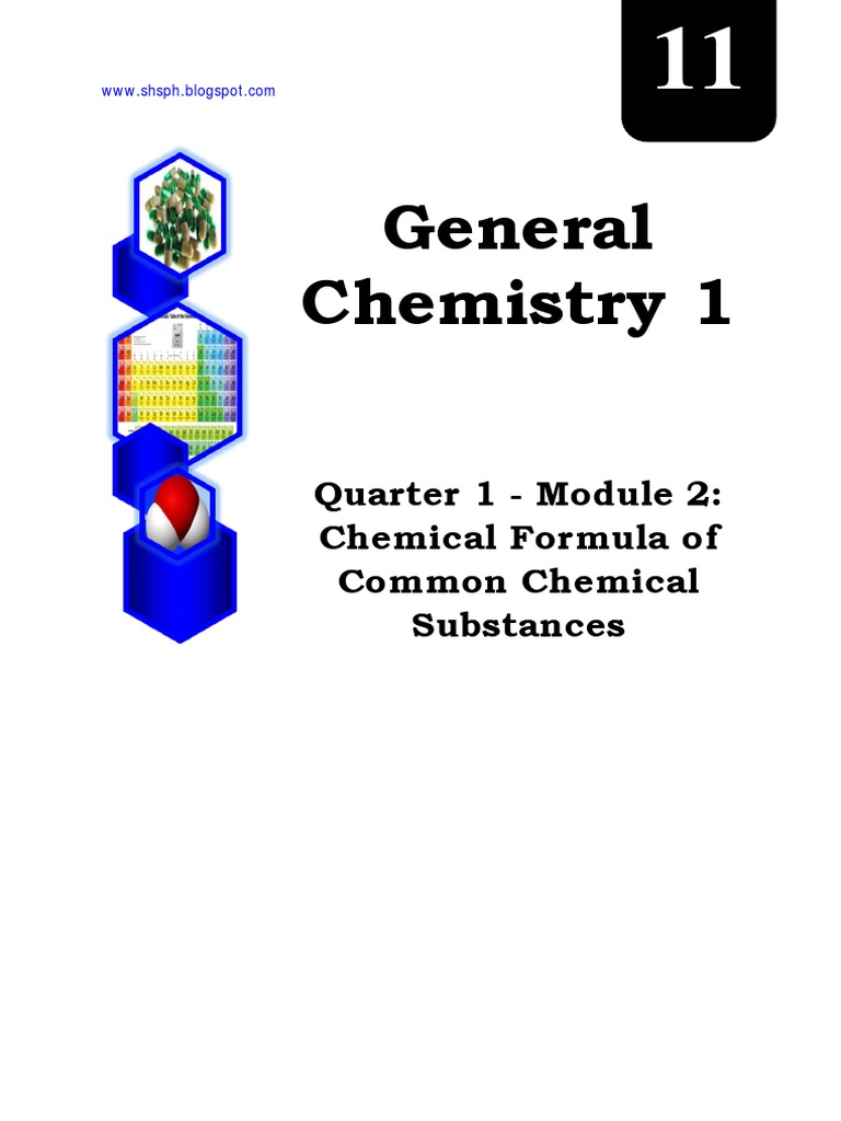 General Chemistry Q1 Mod2 Chemical Formula Of Common Chemical