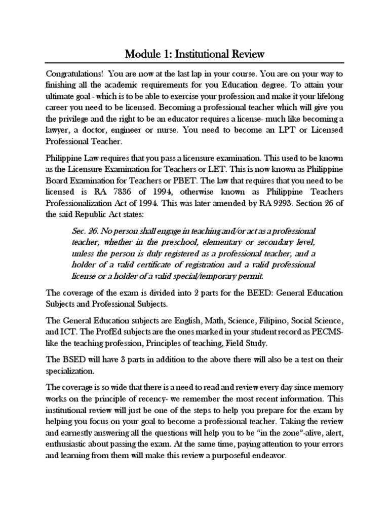 IR Module 1 | PDF | Test (Assessment) | Teachers