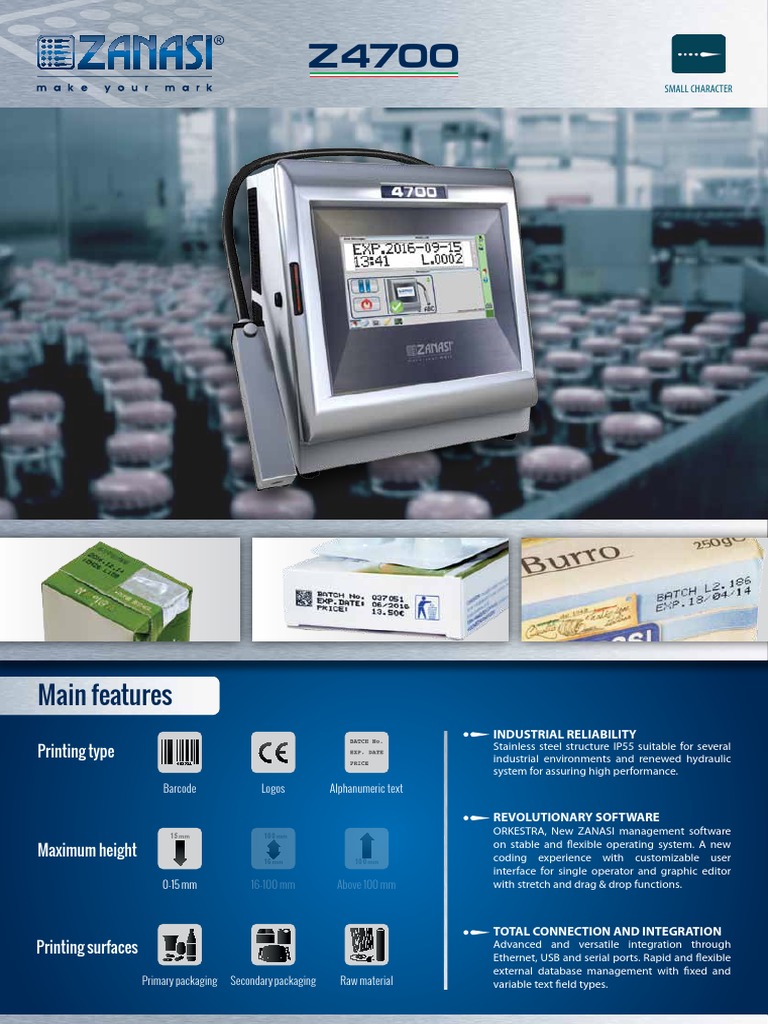 Z4700 Eng | PDF | Universal Product Code | Computer Engineering