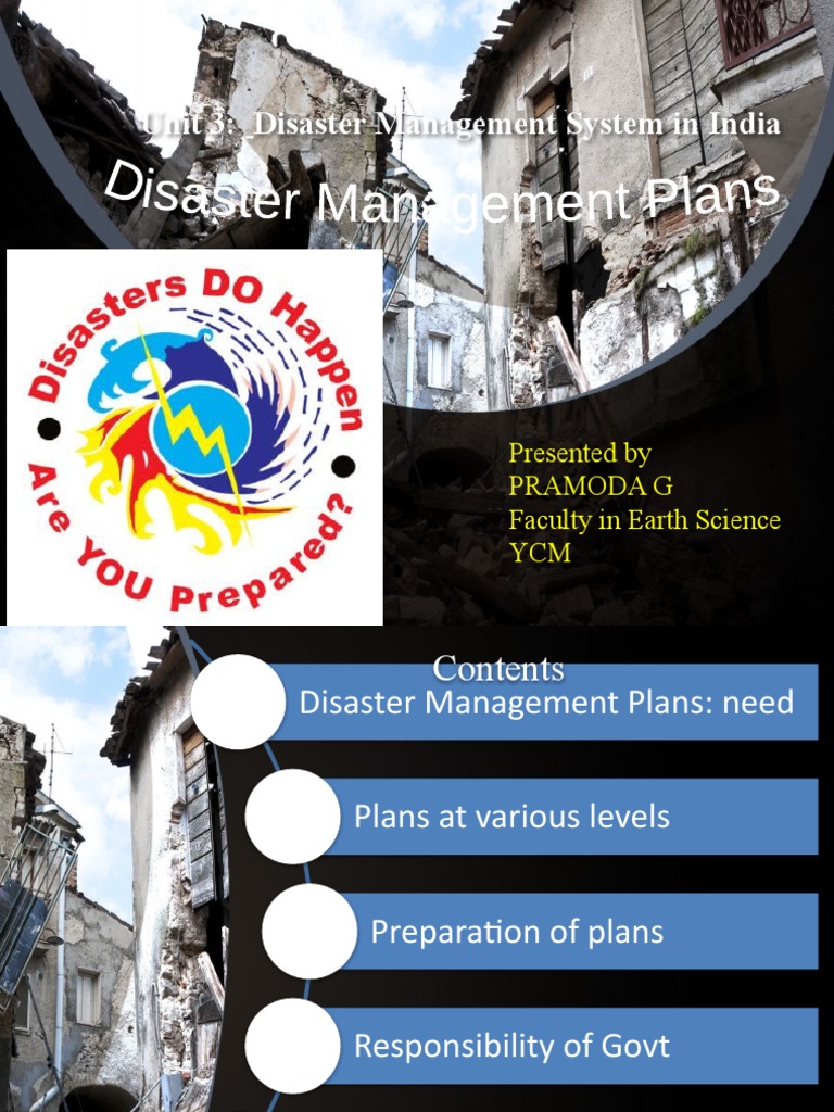 Disaster Management System in India | PDF | Emergency Management ...