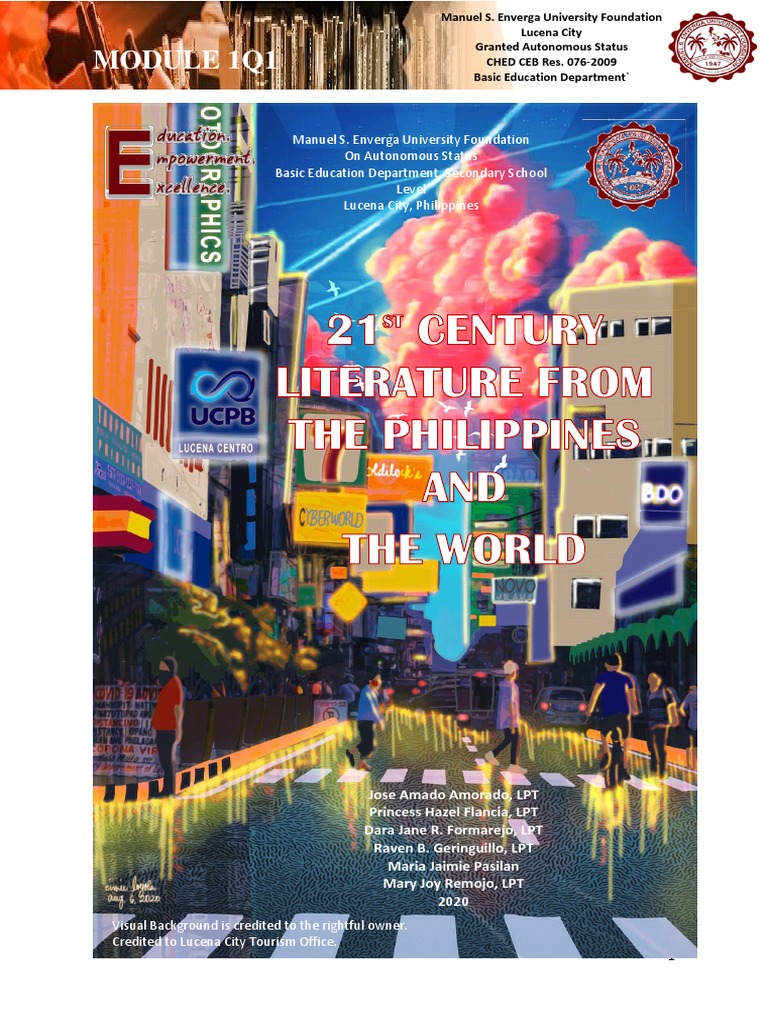 Module Lesson 1 - 21st Century Lit | PDF | Legends | Epic Poetry