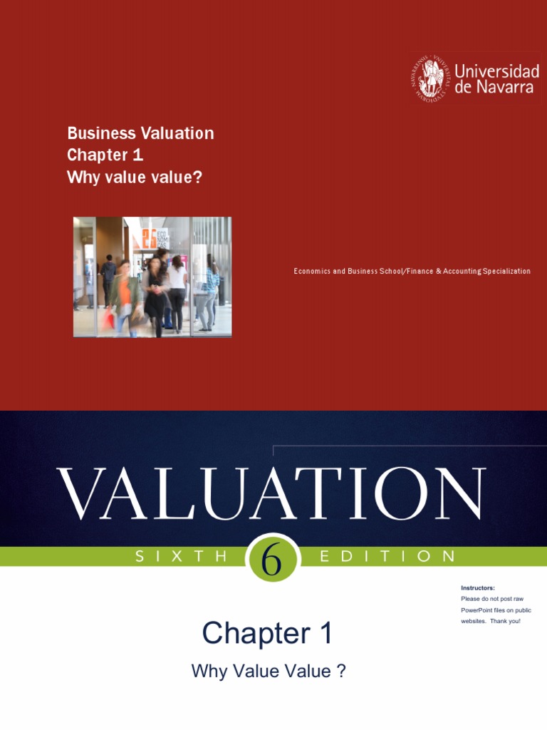 2022 - Chapter01 - Why Value ValueValue | PDF | Shareholder Value | Market (Economics)