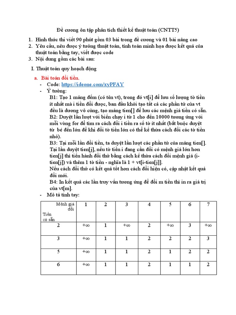 Phan Tich Thiet Ke Thuat Toan | PDF