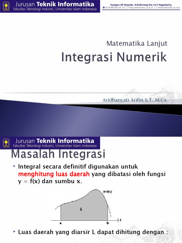 19 - Integrasi Numerik | PDF