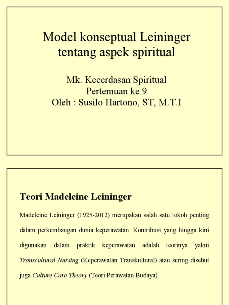 Teori Madeleine Leininger | PDF