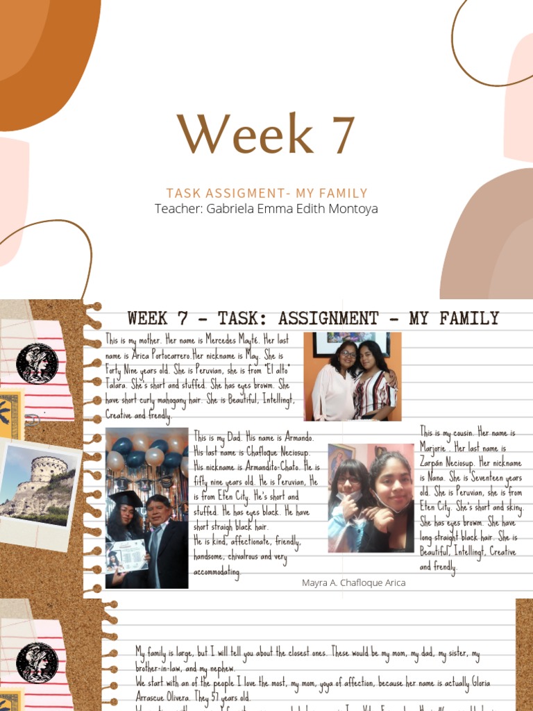 My Family: A Personal Assignment | PDF