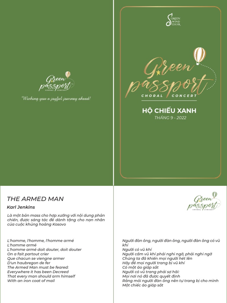 Green Passport concert 2022 | PDF