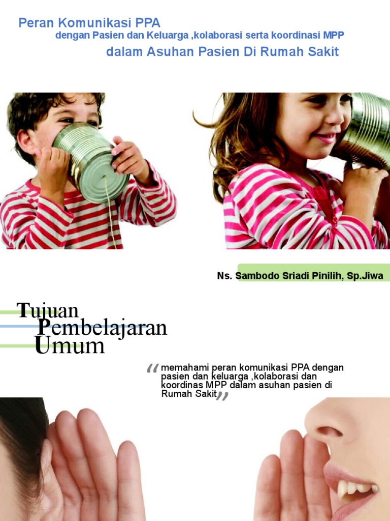 Komunikasi Antar Ppa, MPP, Pasien Dan Keluarga | PDF