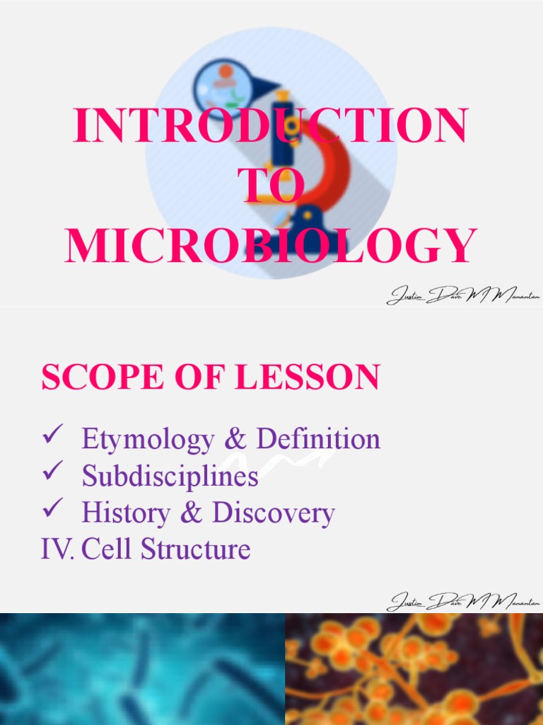 1) Introduction To Microbiology - Cell Structure | PDF | Cell (Biology ...