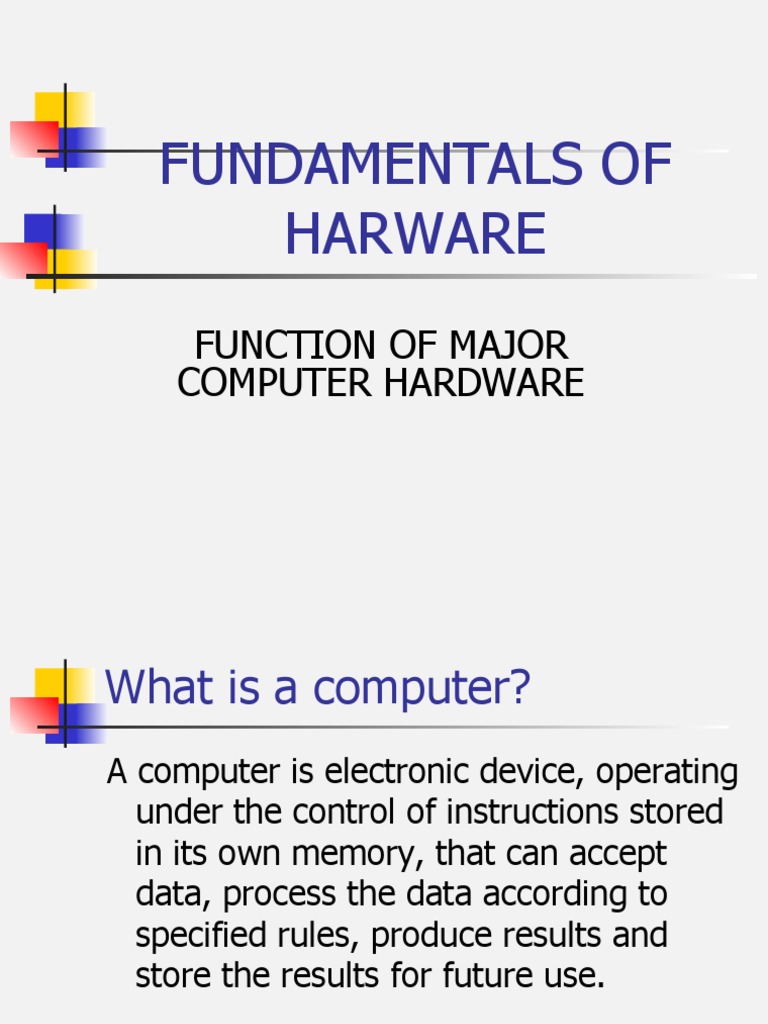 Fundamentals of Harware and Software1.1 | PDF | Computer Data Storage ...
