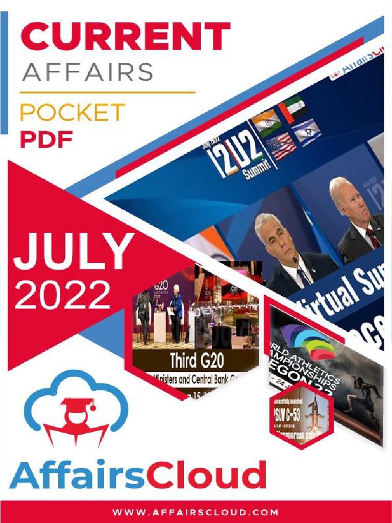 Current Affairs Pocket PDF - July 2022 by AffairsCloud 1 | PDF ...