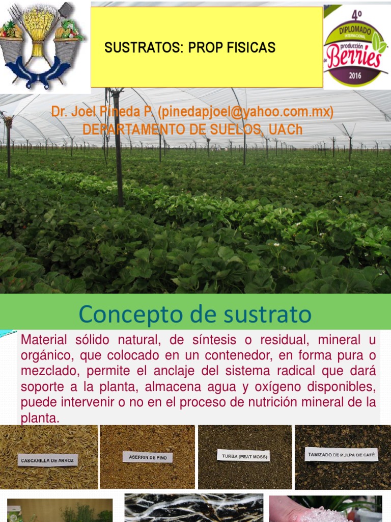7a. SUSTRATOS DE CULTIVO | PDF | Suelo | Pascal (Unidad)