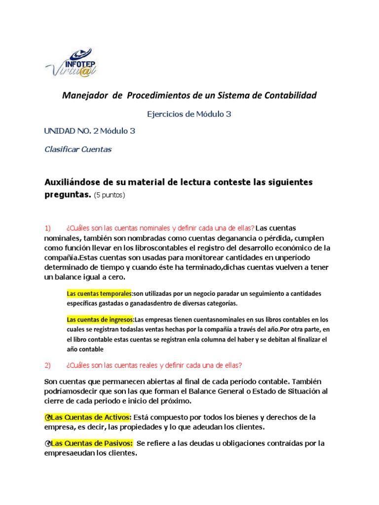 Actividad No. 1 Unidad 1 Modulo 3 | PDF | Contabilidad | Business