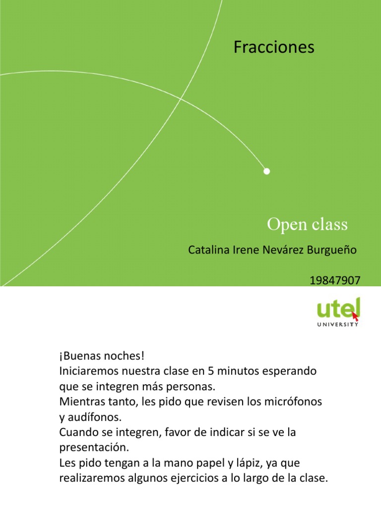 OC Semana 1. Fracciones | PDF | Números | Matemática Elemental