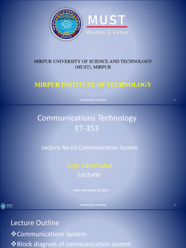 Communication System Overview | PDF | Transmission Medium | Communications System