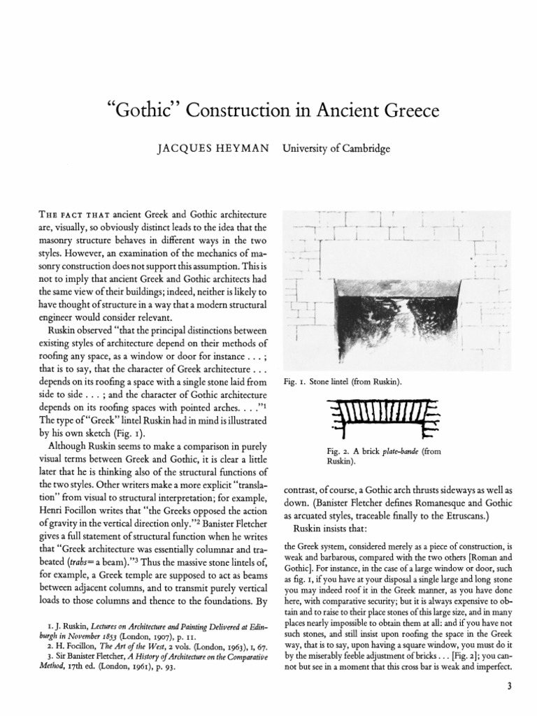 Gothic - Construction in Ancient Greece (Journal of The Society of ...