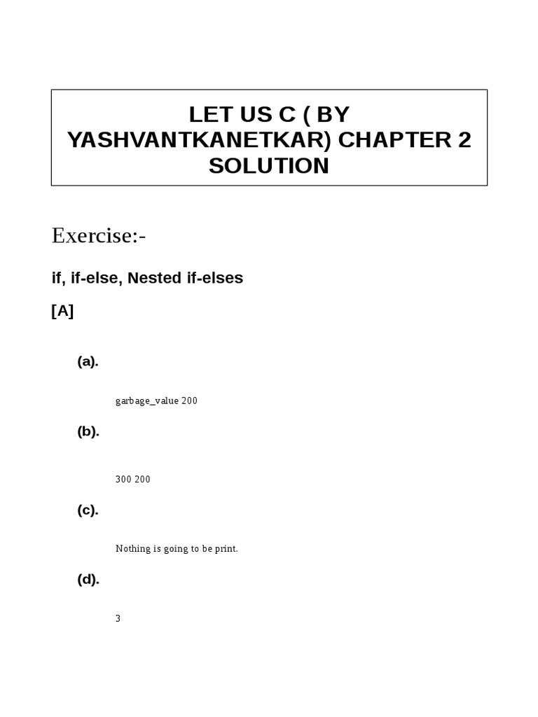 Vdocument - in Let Us Cby Yashwant Kanetkar Chapter 2 Solution | PDF | Area | Steel