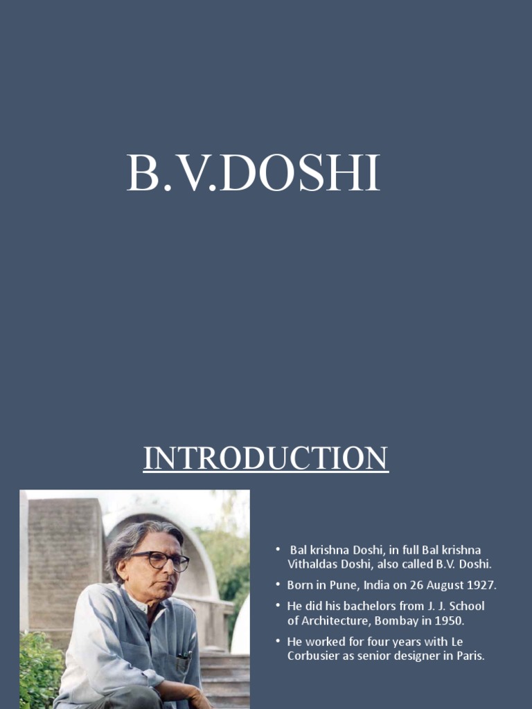 BV Doshi Superfinal | PDF | Architectural Design | Architecture