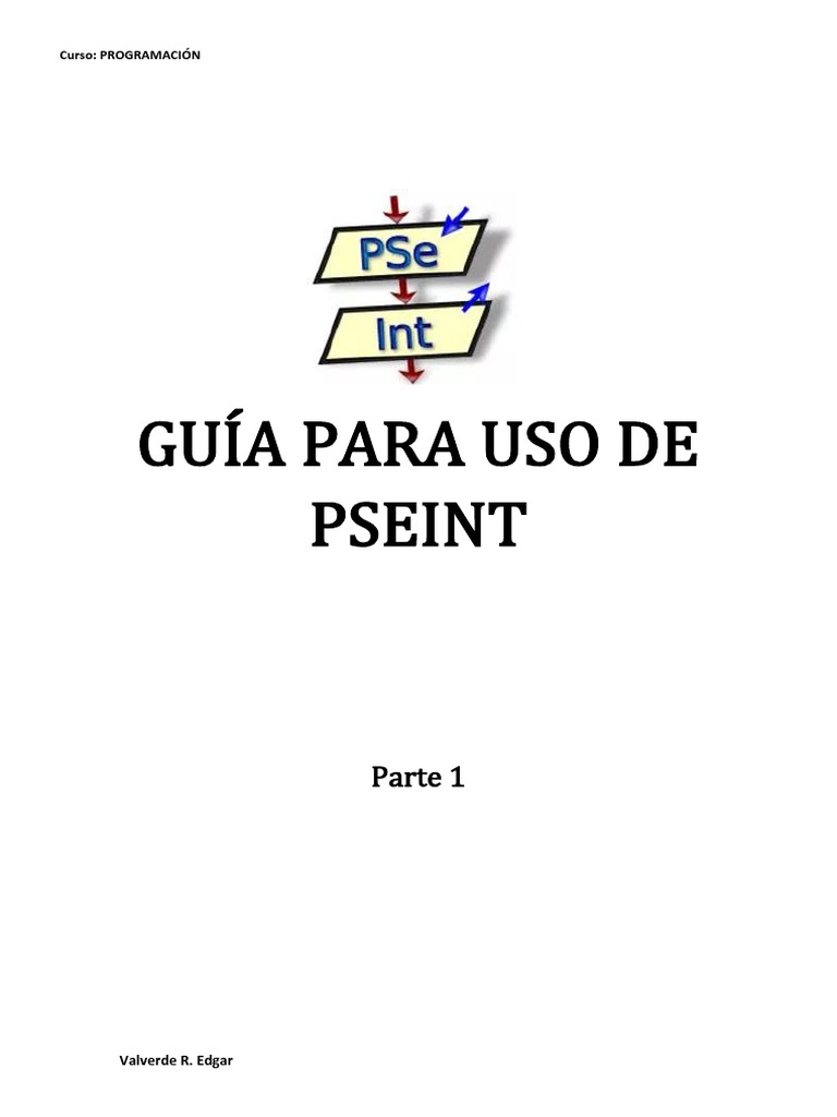 Guía para Uso de Pseint p1 | PDF | Algoritmos | División (Matemáticas)