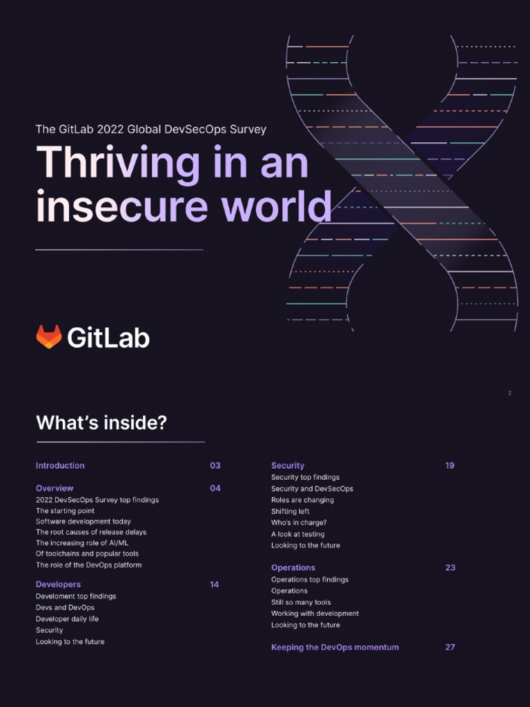 The GitLab 2022 Global DevSecOps Survey | PDF