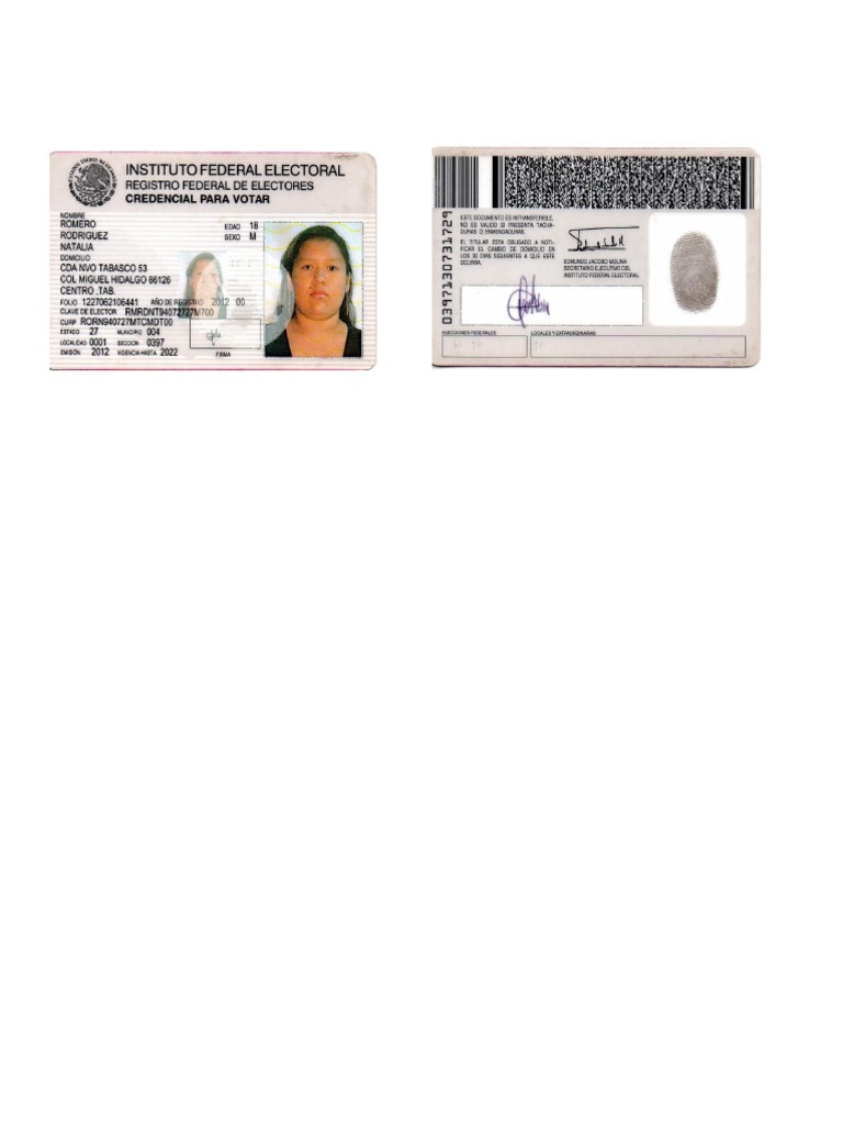 Credencial de Elector | PDF