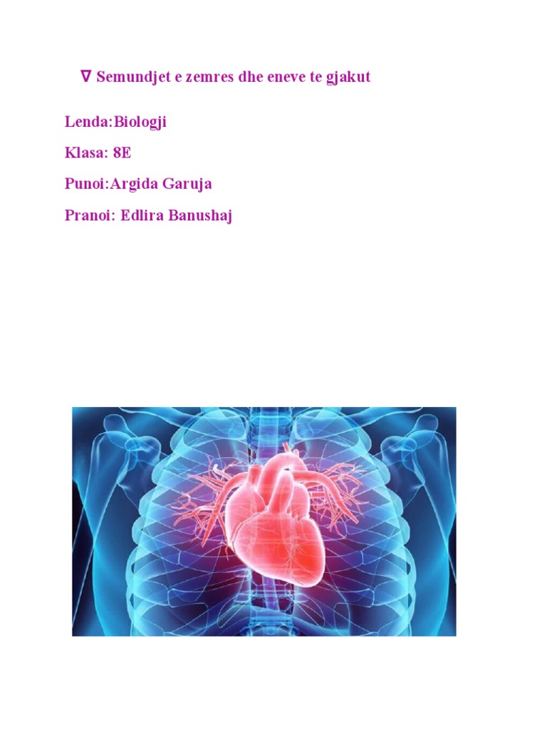 Semundjet e Zemres Dhe Eneve Te Gjakut | PDF