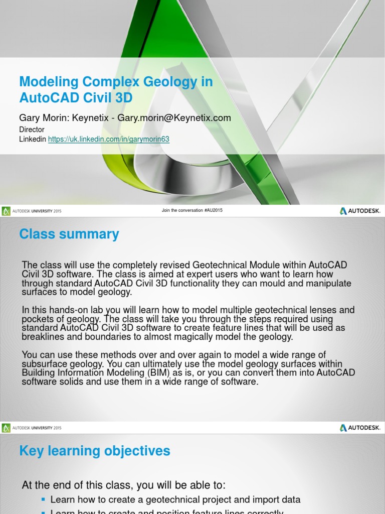 AU2015 Modeling Complex Geology Presentation | PDF | Geology | Comma ...