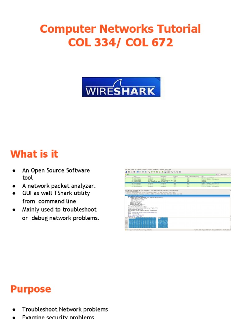 ACN Tutorial - Wireshark | PDF | Transmission Control Protocol | Network Protocols