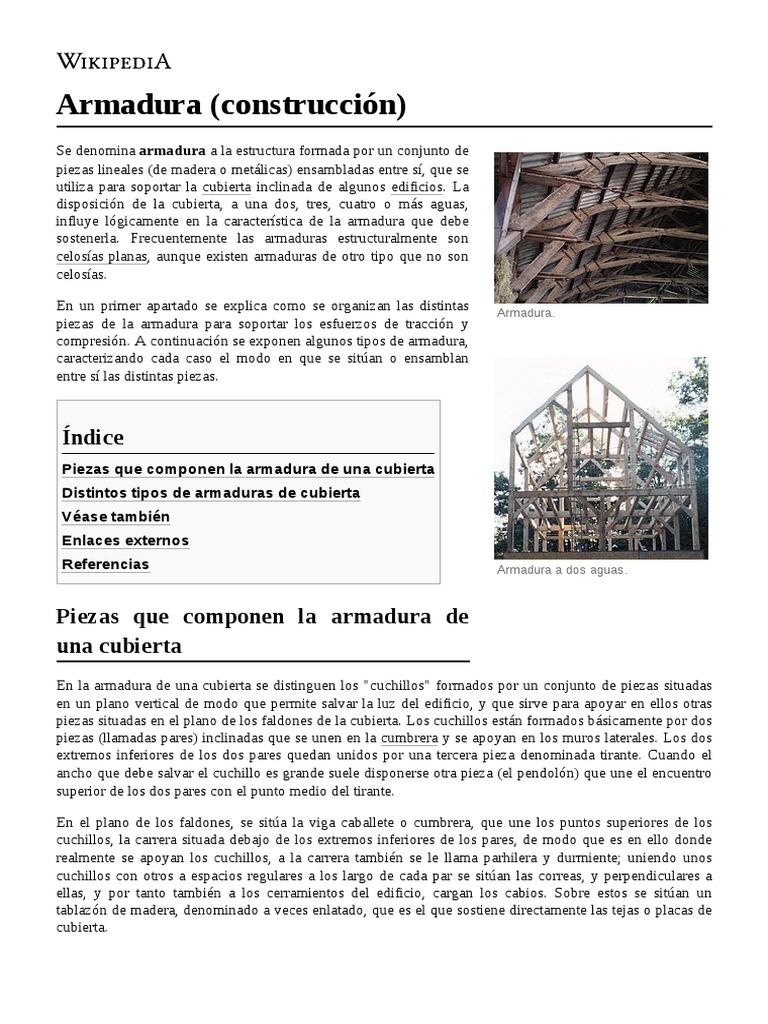 Tipos de Armaduras de Cubierta | PDF | Sectores Economicos | Ingeniero civil