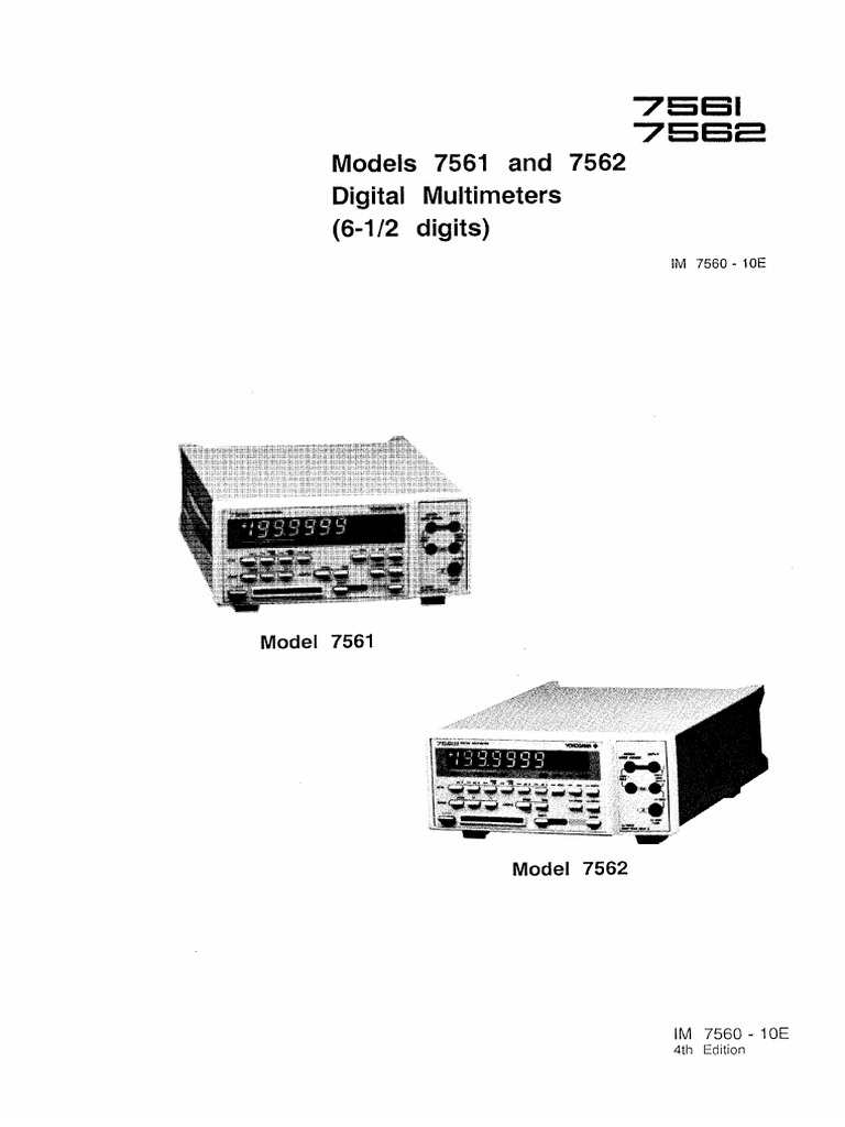 Yokogawa 7562 | PDF