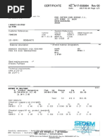 Sample MTC: Material Test Certificate | PDF | Screw | Manufactured Goods