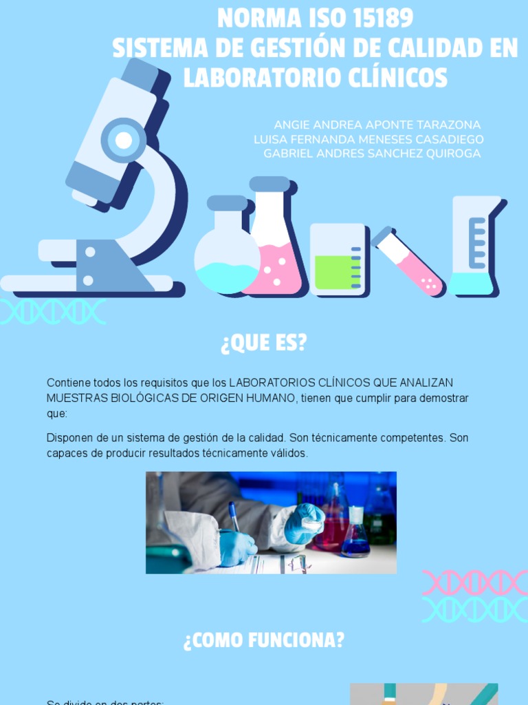 Norma Iso 15189 | PDF | Calidad (comercial) | Sistema de manejo de calidad