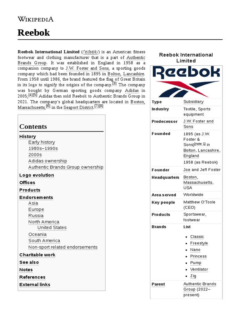 Reebok | PDF