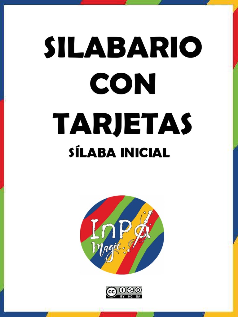 Silabario Con Tarjetas - Inicial | PDF | Escritura | Notación