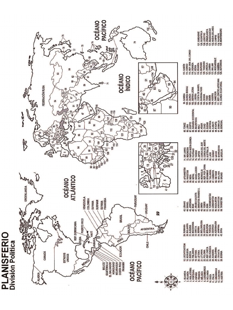 Planisferio Con Nombres | PDF