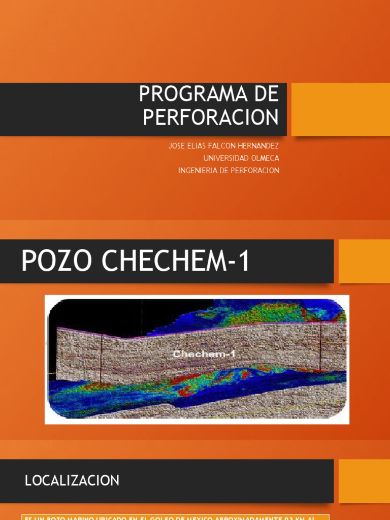 Programa de Perforacion Pozo Chechem-1 | PDF