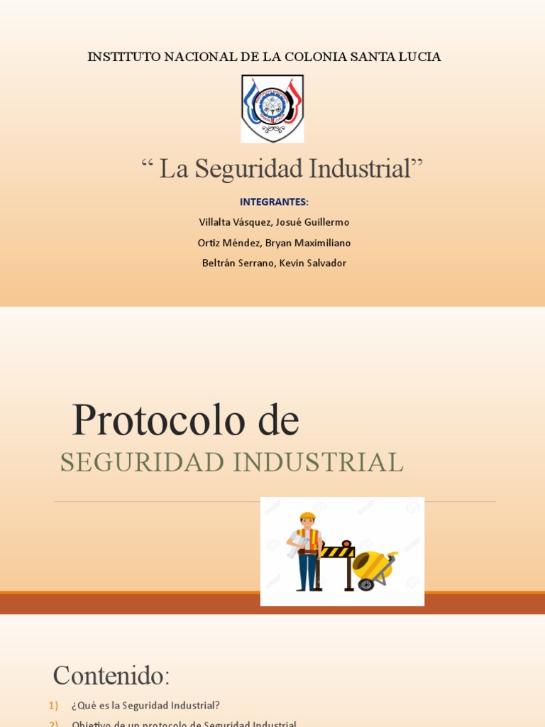Protocolo De Seguridad Industrial Efectivo Pdf Business