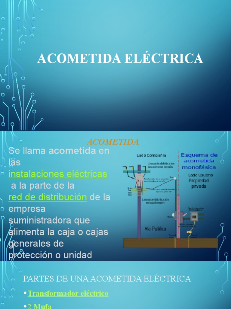 Acometida Eléctrica | PDF | Tecnología