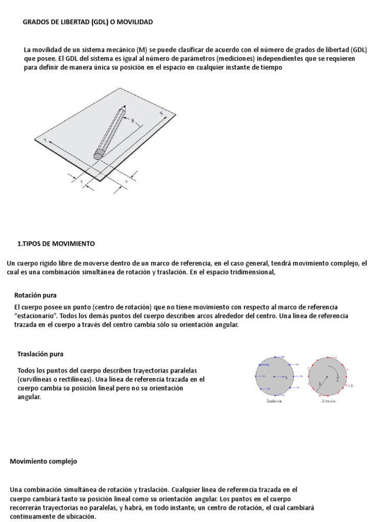 Mecanismos Clase 5 | PDF | Rotación | Cinemática