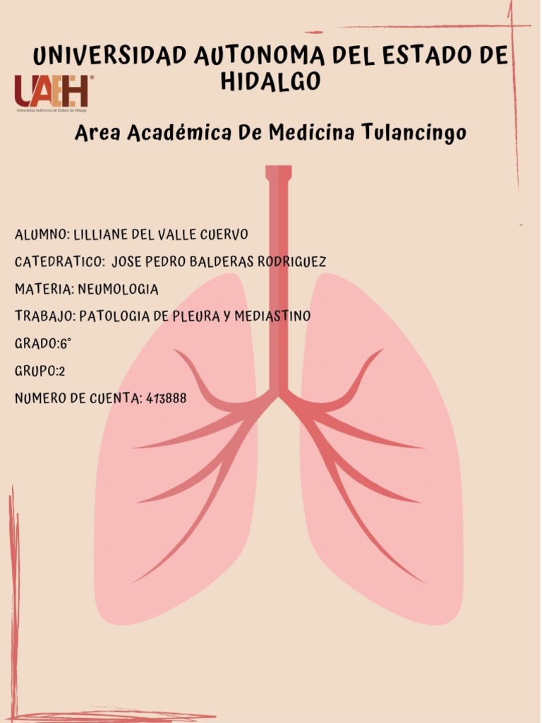 Enfermedades Del Mediastino | PDF | Especialidades Medicas | Tórax (anatomía humana)